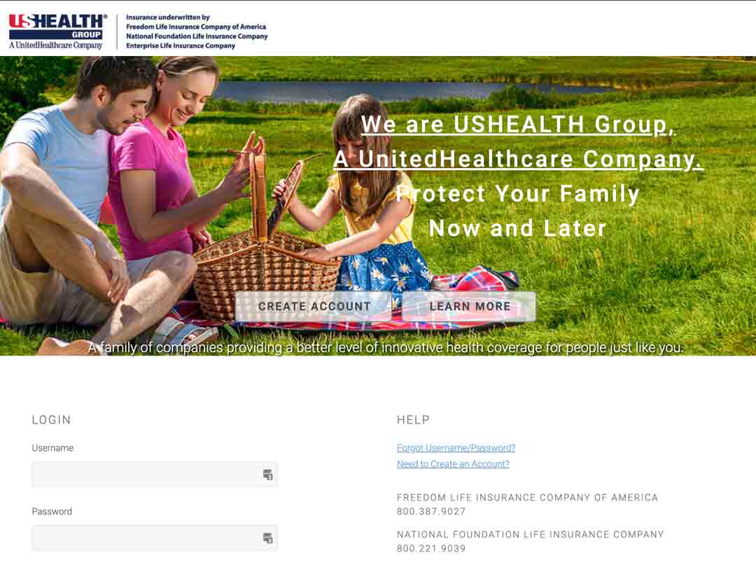 USHealth - user portal | Comstock Health Insurance